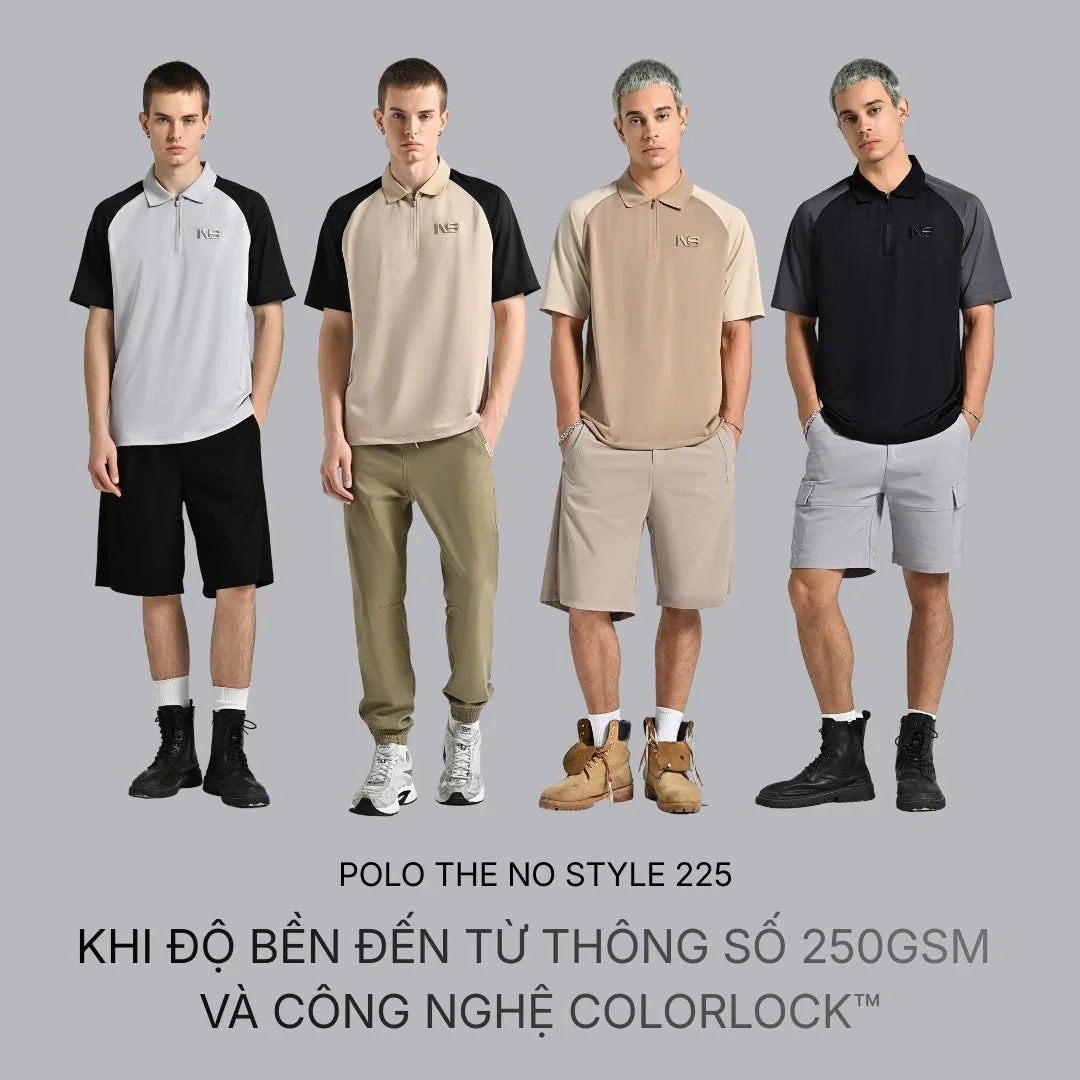Polo The No Style 225 Khi độ bền đến từ thông số 250gsm và công nghệ C ...