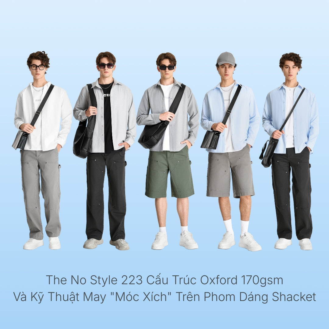 Sơ Mi The No Style 223 Cấu trúc Oxford 170gsm và kỹ thuật may "móc xíc ...