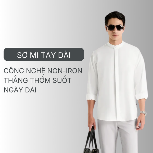 Sơ Mi Tay Dài Nam (Non-Iron) | Trải Nghiệm "Không Cần Ủi" | YaMe – YaMe.vn