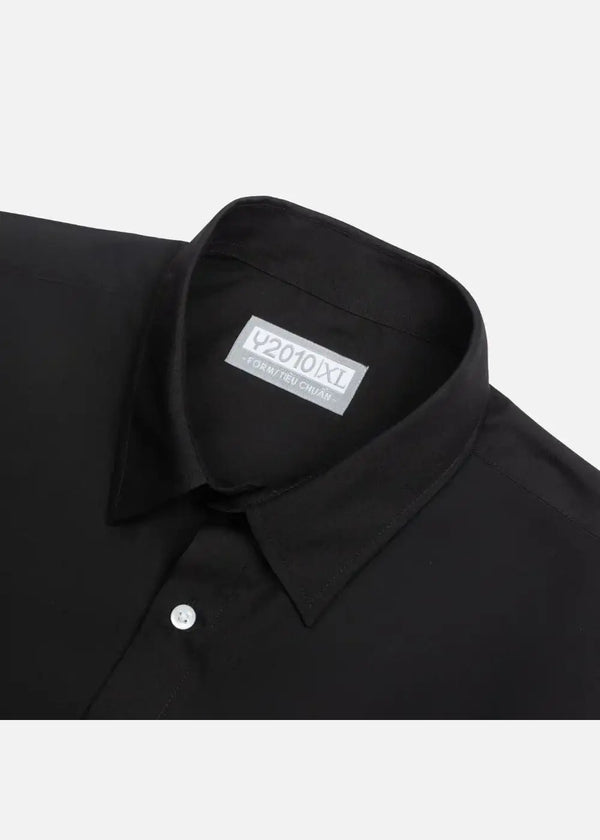 Áo Sơ Mi Tay Dài AirDry™ Thoáng Khí Nhẹ Non Branded 019 Đen YAME VN ...